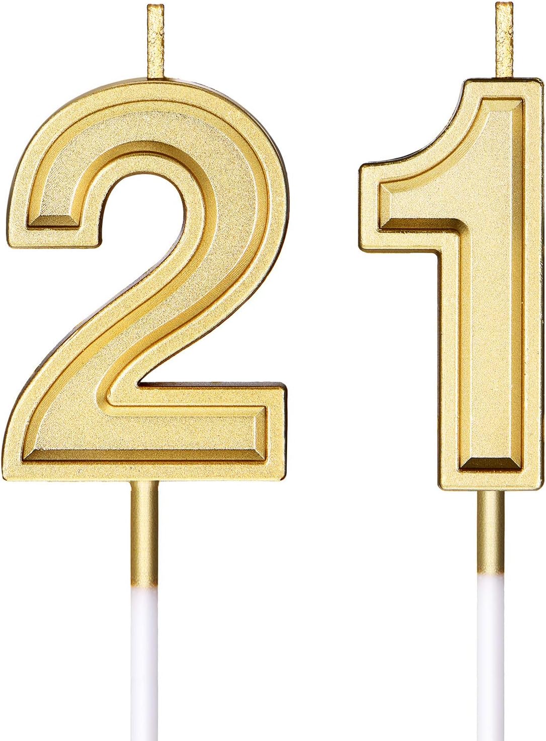 Syhood 21st Birthday Candles Cake Numeral Candles Happy Birthday Cake ...