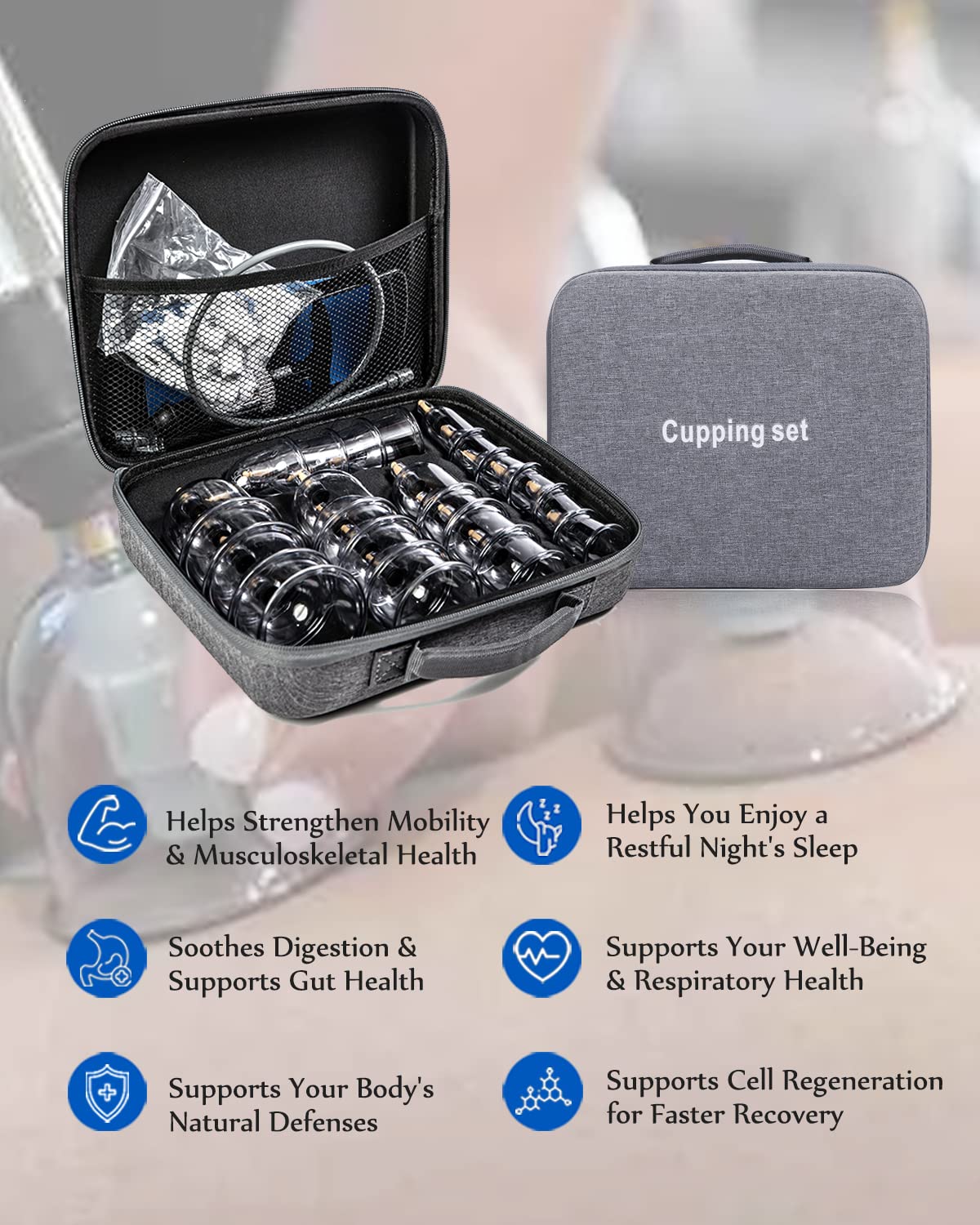 Mua Cupping Set Massage Therapy Cups, 22 Vacuum Cups, Myofascial ...