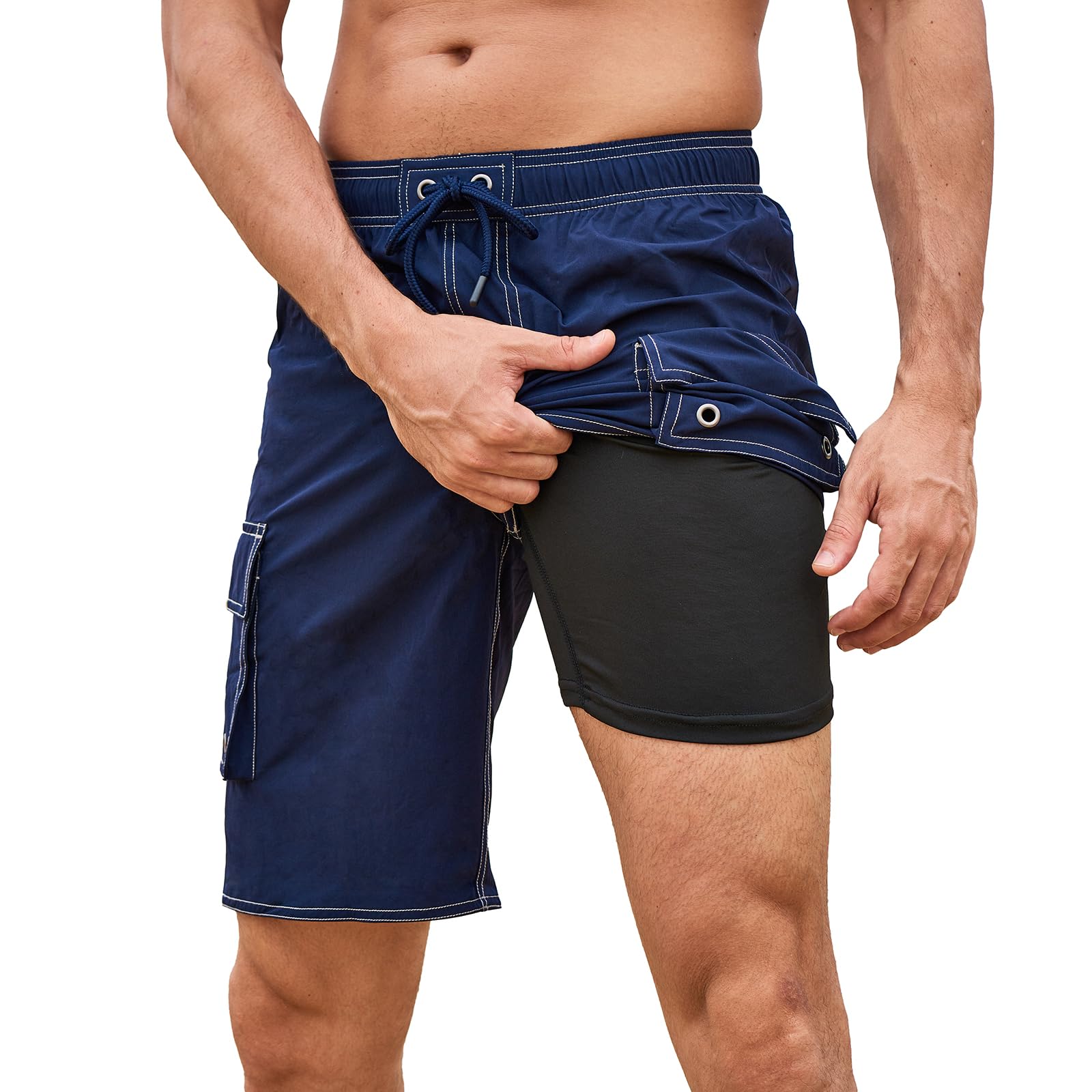 REDTURKEY Men's Swim Trunks Board Shorts Quick Dry Mens Swimming Trunks ...