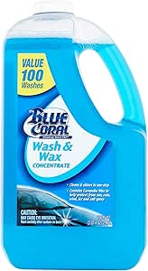Amazon.com: Blue Coral Wash & Wax Concentrate, 100 washes, 100 fl oz ...