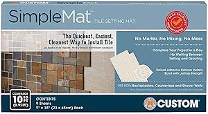 Custom Building Products SimpleMat 10 sq. ft. Tile Setting Mat ...