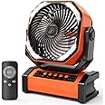 Amazon.com: AddAcc 20000mAh Rechargeable Floor Fan, Battery Operated ...