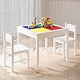 Amazon.com: 4NM 3 in 1 Kids Table Set for 2, Children Table and Chairs ...