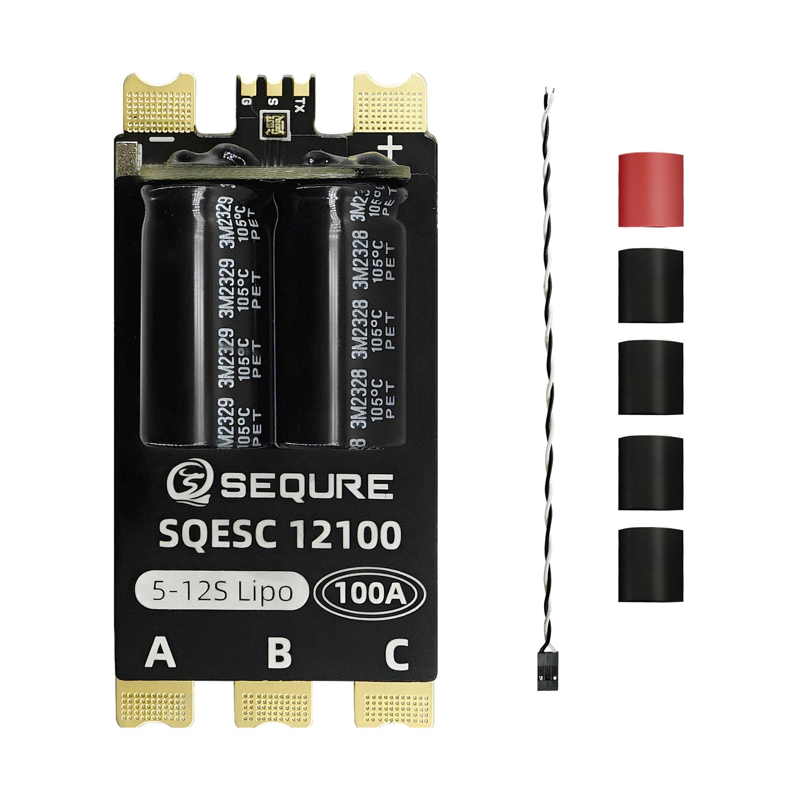 SEQURE 5-12S Brushless ESC Bidirectional Electric Speed Controller Dual ...