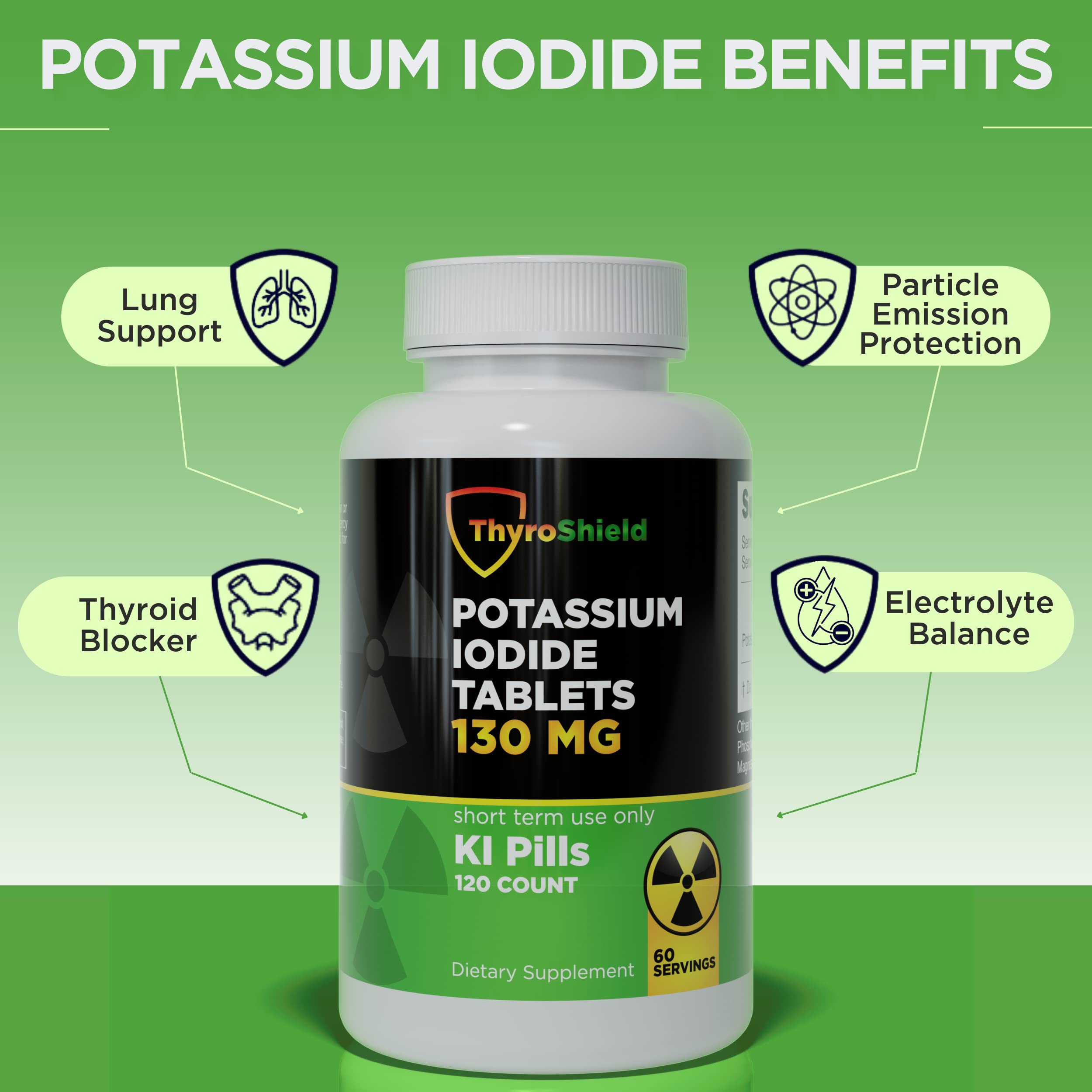 Mua Potassium Iodide Tablets - 130mg Iodine Tablets for Radiation ...