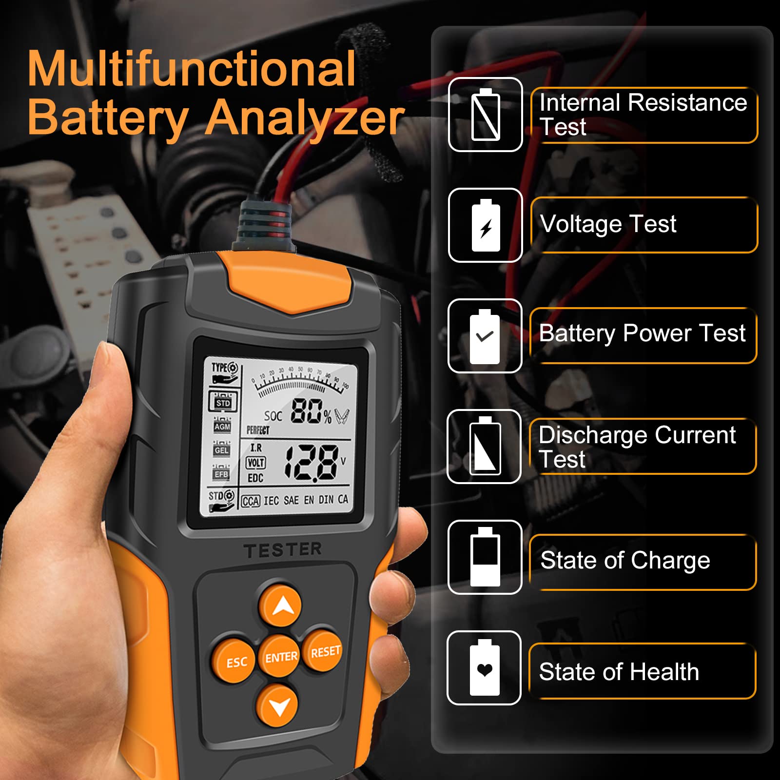 Mua Car Battery Tester 12V 24V Automotive Battery Tester CCA Digital ...
