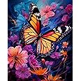 Amazon.com: MBNTJHT DIY Easy Butterfly Paint by Numbers Kit for Adults ...