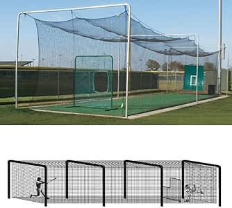 Amazon.com : Baseball Batting Tunnel Steel Frames - 4 Sections : Sports ...