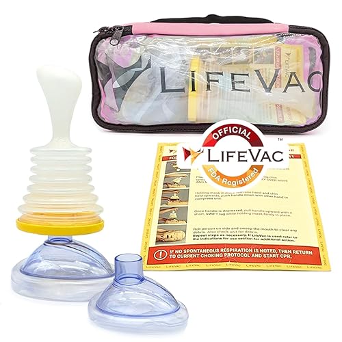 LifeVac Pink Travel Kit - Portable Suction Rescue Device, First Aid Kit ...