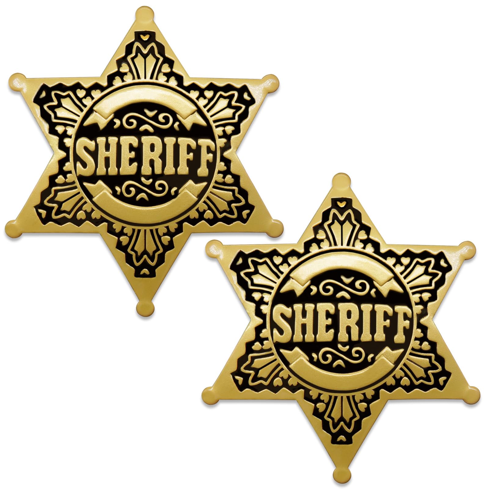 Mua Sheriff Badge 2 Packs Metal Police Badges Pin Old West Prop Western ...