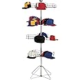 Amazon.com: SSWBasics 4-Tier Rotating Hat Display Rack | Standing Hat ...