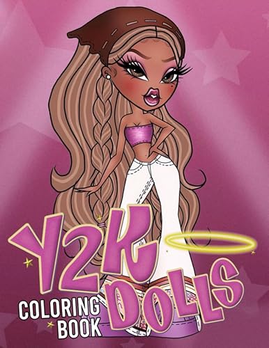 Y2K Dolls Coloring Book: Aesthetic Chracters Coloring Pages with Cute ...