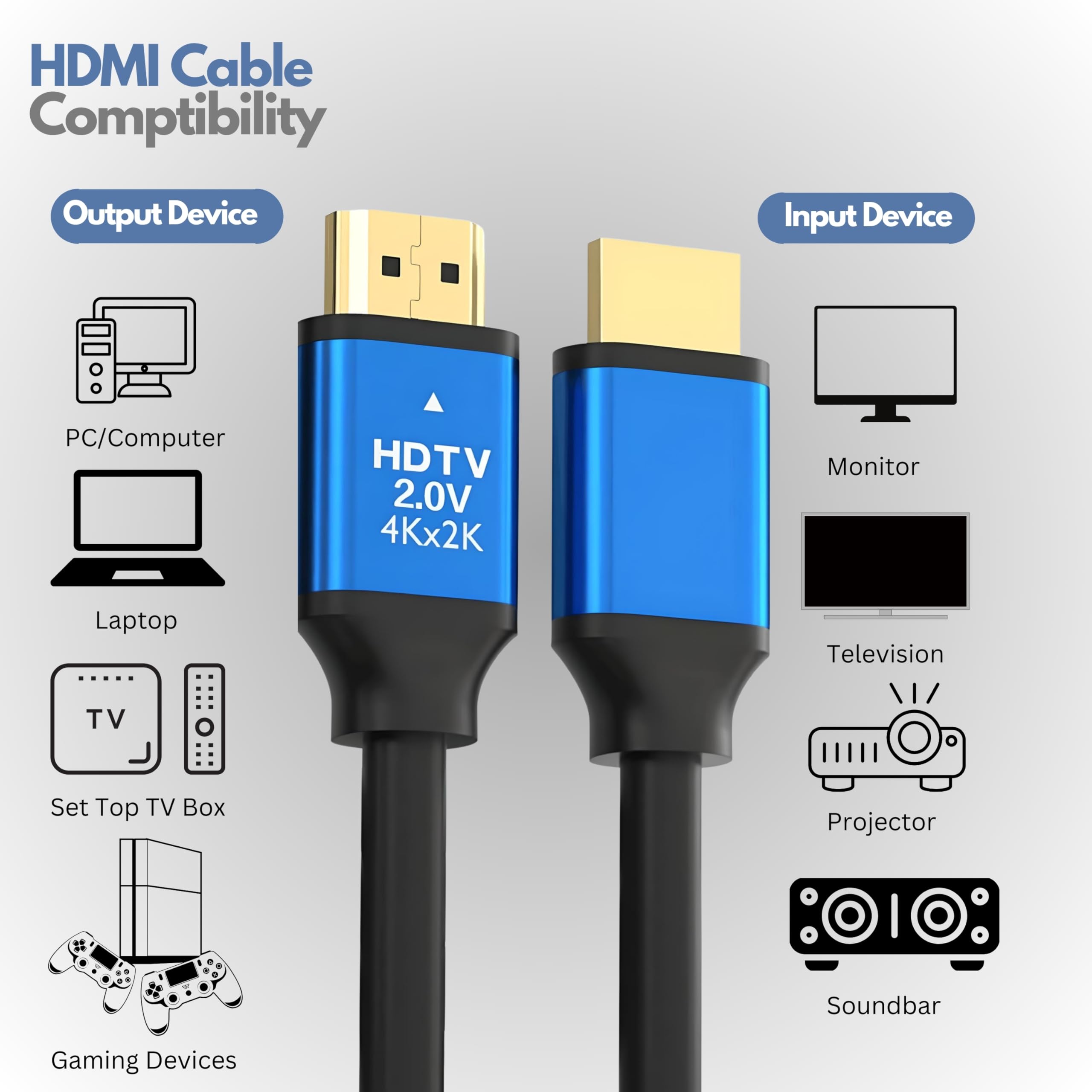 Mua Betron 4K HDMI Cable 6.5ft – High-Speed 18Gbps Ultra HD Wire, 60Hz ...