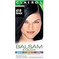 Amazon.com : Clairol Balsam Permanent Hair Dye, 618 Black Hair Color ...