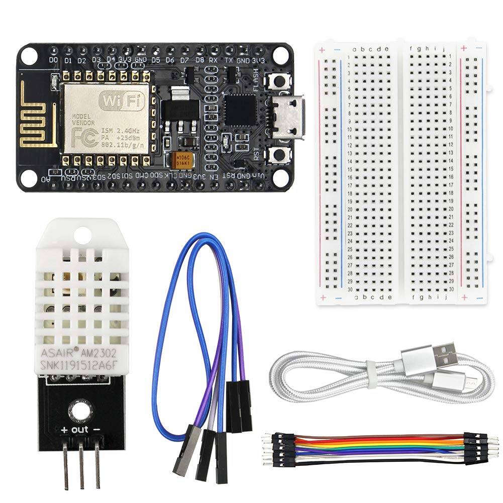 Buy WayinTop DHT22 Temperature and Humidity Web Server Kit for ESP8266 with Tutorial, WiFi ...