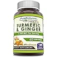 Amazon.com: Pure Naturals Turmeric Curcumin & Ginger with BioPerine ...