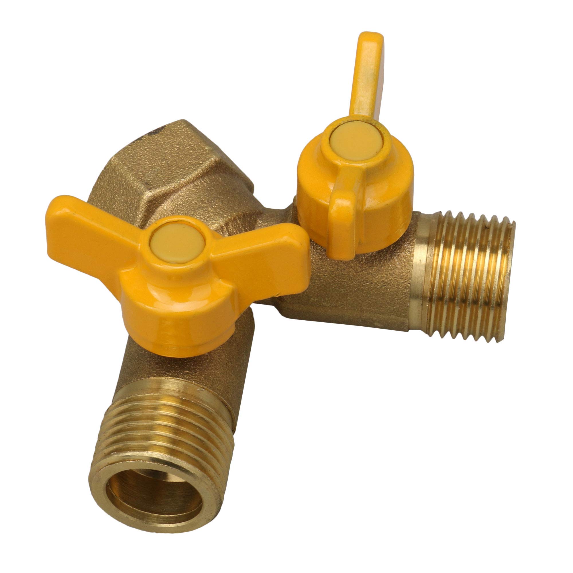 Mua Mxfans 2 Way Gas Pipe Connector Diverter Solid Brass Y Shape 601 ...