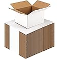 Amazon.com: SPEPLA Shipping Boxes 5X4X3 Set of 40, White Corrugated ...