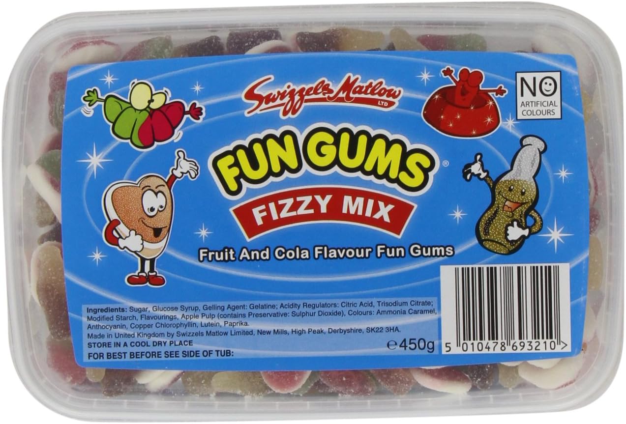 Swizzels Matlow Fun Gums Fizzy Mix Sweets 450 g (Pack of 3): Amazon.co ...