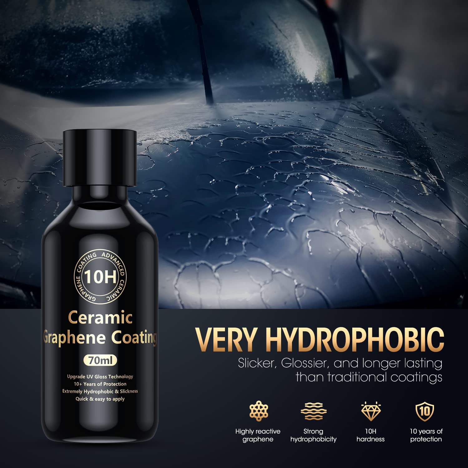 Mua 𝐀𝐝𝐯𝐚𝐧𝐜𝐞𝐝 𝗚𝗿𝗮𝗽𝗵𝗲𝗻𝗲 Ceramic Coating for Cars (70ml) - 10H Graphene Coating for Car Detailing ...