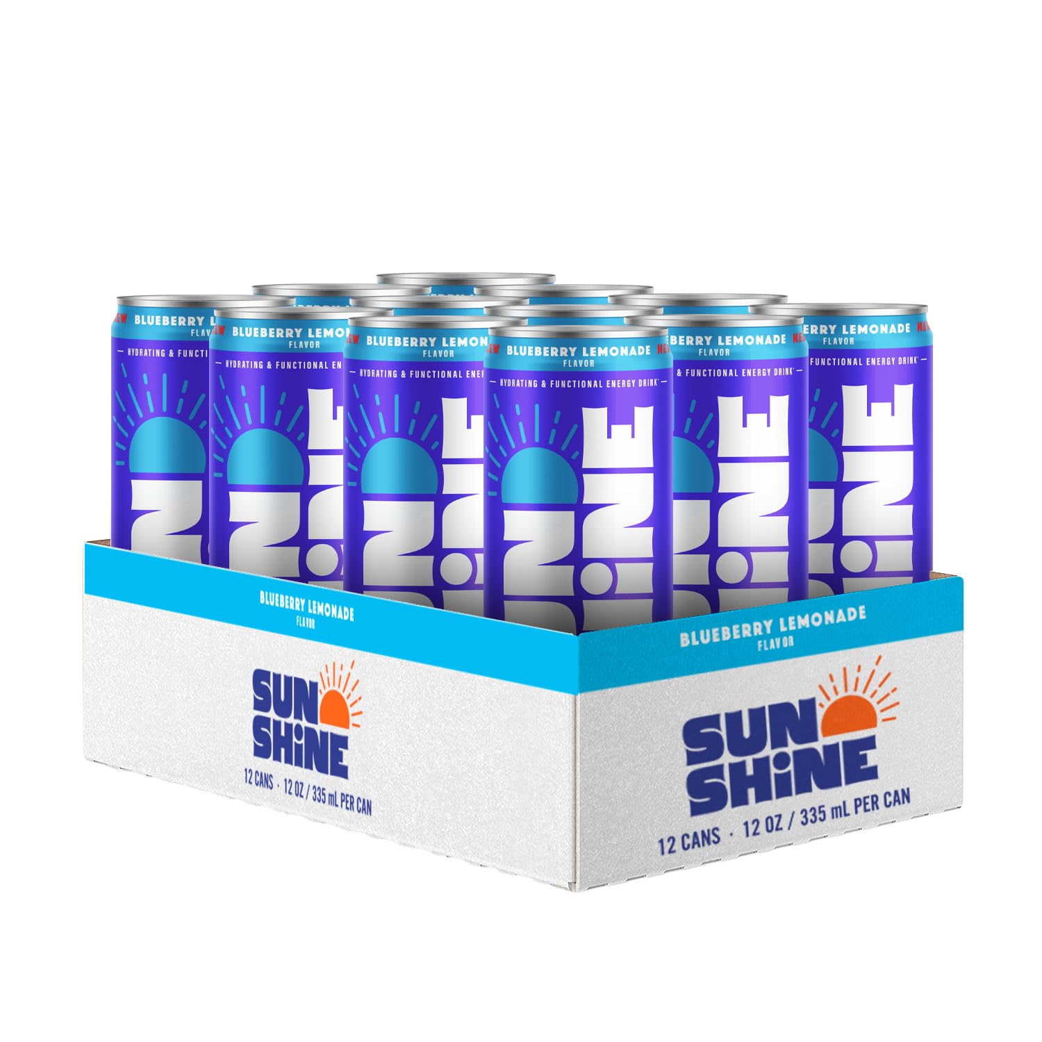 Mua Sunshine Sparkling Energy Drink, Blueberry Lemonade with Daily ...