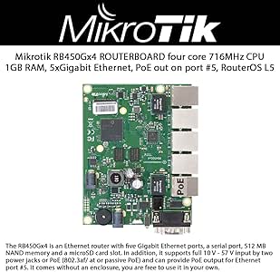 Amazon.com: RouterBoard 450Gx4: Electronics
