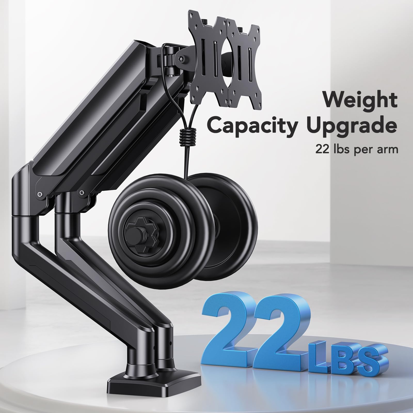 Mua Dual Monitor Mount for 2 Monitors up to 32 inches, Each Arm Holds ...