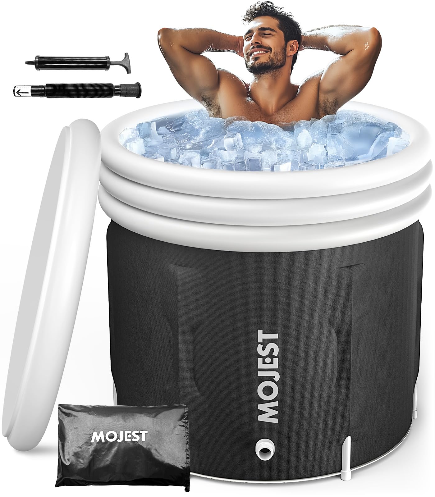 Ice Bath Tub - 95-Gallon Cold Plunge Tub for Universal Relaxation and ...