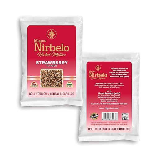 Strawberry Flavoured Roll Your Own Herbal Blend | Tobacco and Nicotine ...