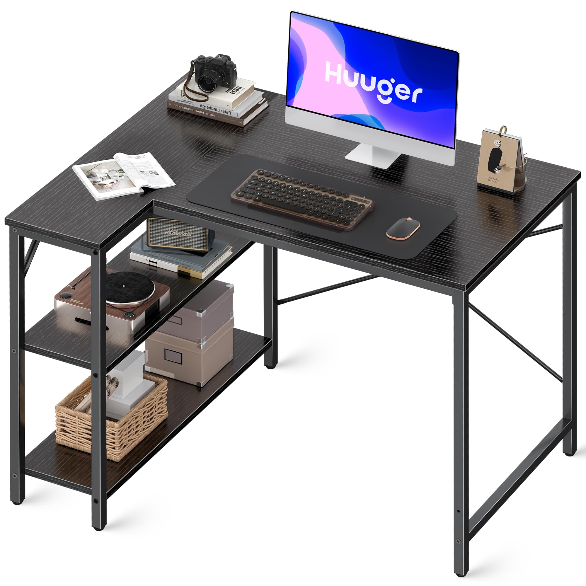 Mua Huuger L Shaped Desk, 39 Inches Computer Desk with Reversible ...