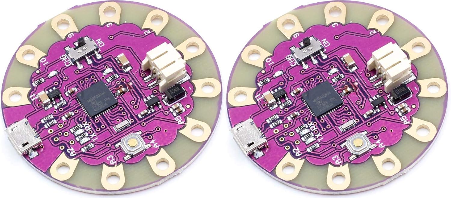 Tecnoiot 2pcs ATmega32U4 Board Lilypad USB Microcontroller Pro Micro Development Board – BigaMart
