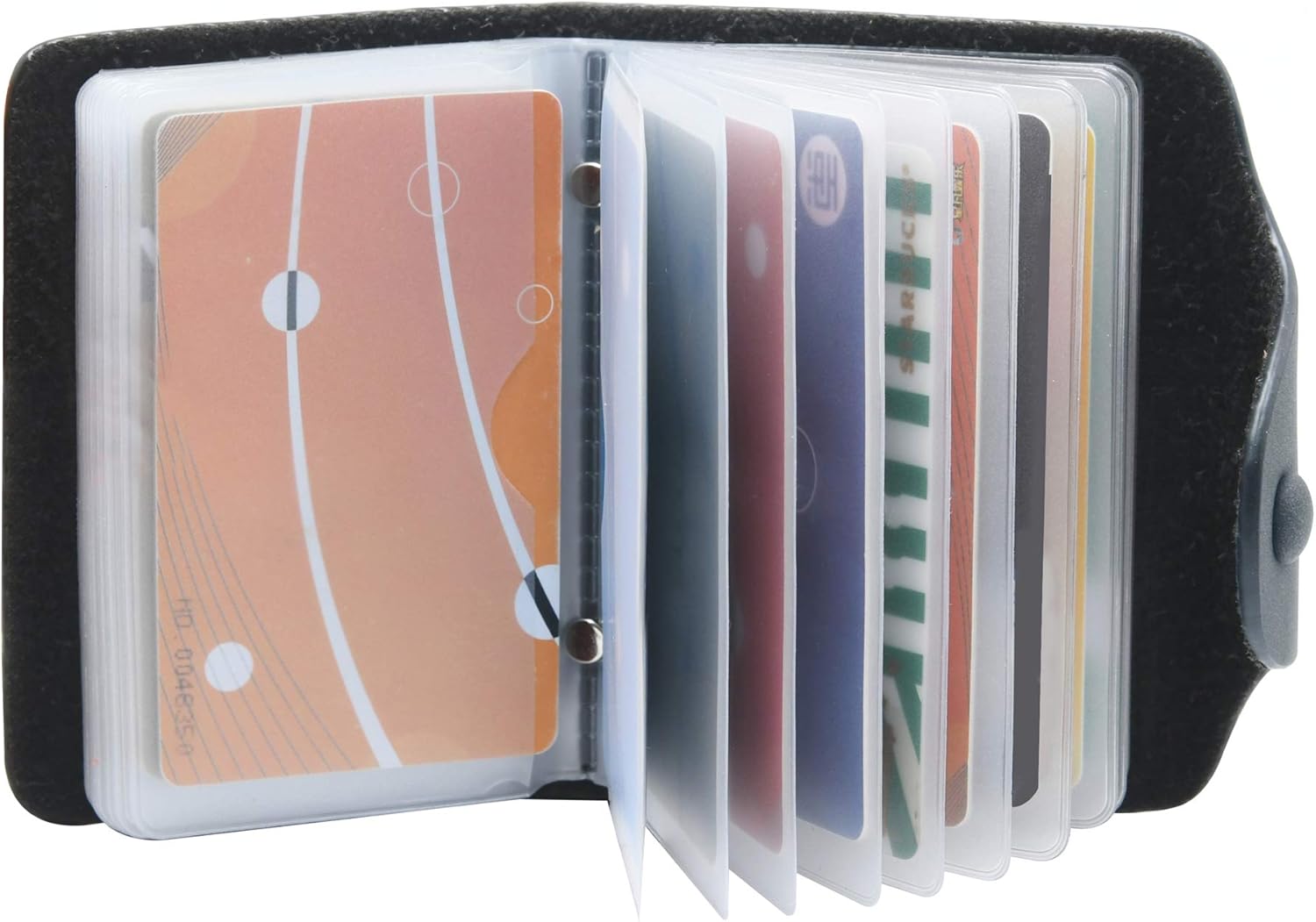 GERIINEER Credit Card Holder Wallet Soft Genuine Leather Credit Card ...