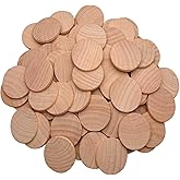 Amazon.com: 1 Inch Natural Wood Slices Unfinished Round Wood Coins for ...