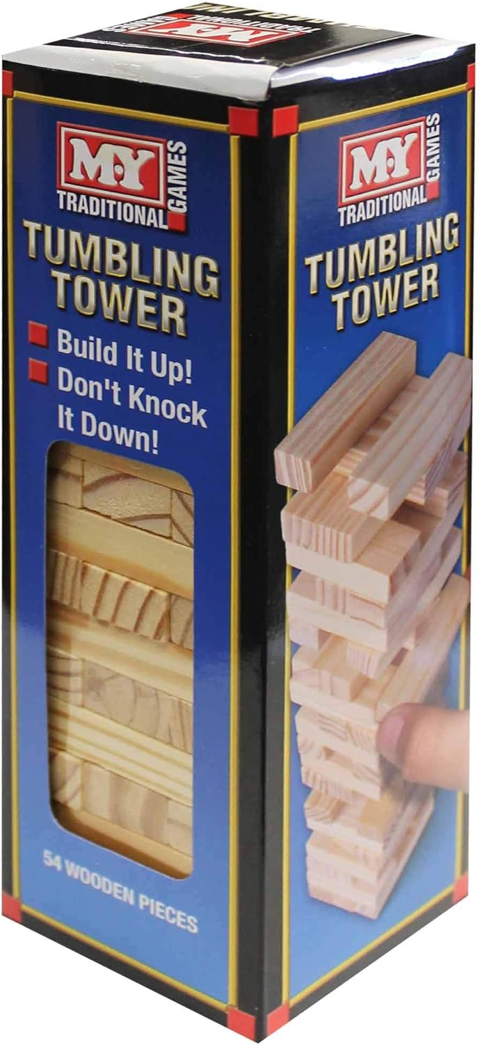 Kreative Kids Traditional Games Tumbling Tower Building Game With 54 ...