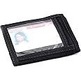 Amazon.com: Bifold ID Wallet. Outside ID Window. Nylon w/Hook n Loop ...