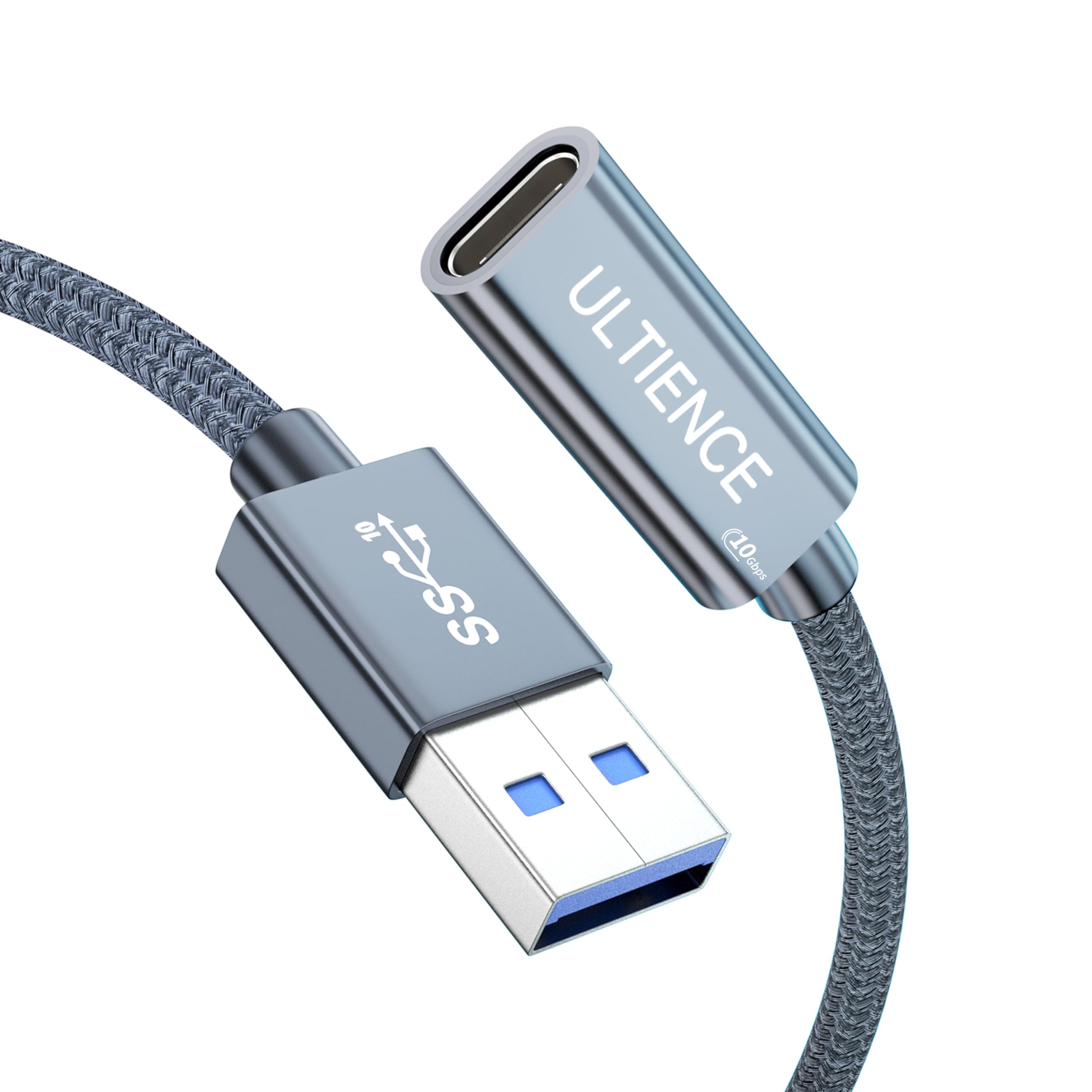 ULTIENCE USB to USB C Cable Adapter – 10Gbps High Speed USB 3.2 ...
