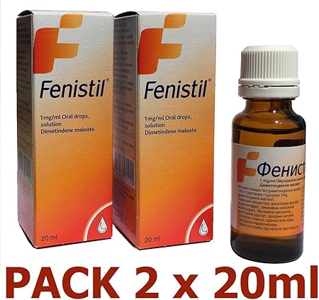 Fenistil Drops 40ml Insect Bites,Itching,Sunburn,Rash, Anti Pruritic ...