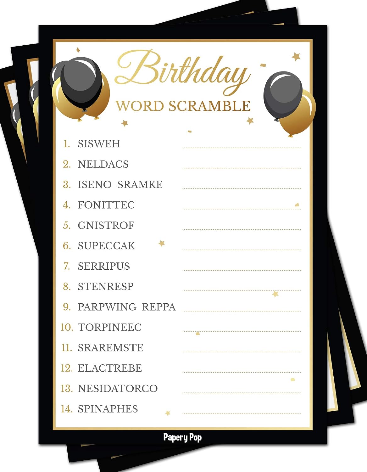 Word Scramble Papery Pop Answers Lillie Jordan s Word Scramble