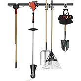 Amazon.com: Rubbermaid 20-Piece FastTrack Garage Wall-Mounted Storage Kit, 5 Rails and 15 Hooks ...
