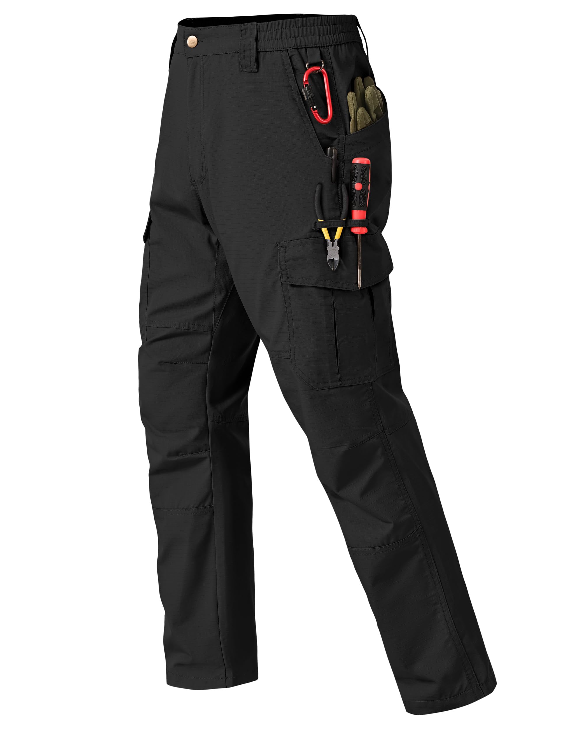 CNBQDD Work Pants for Men Ripstop Tactical Pants Water Resistant ...
