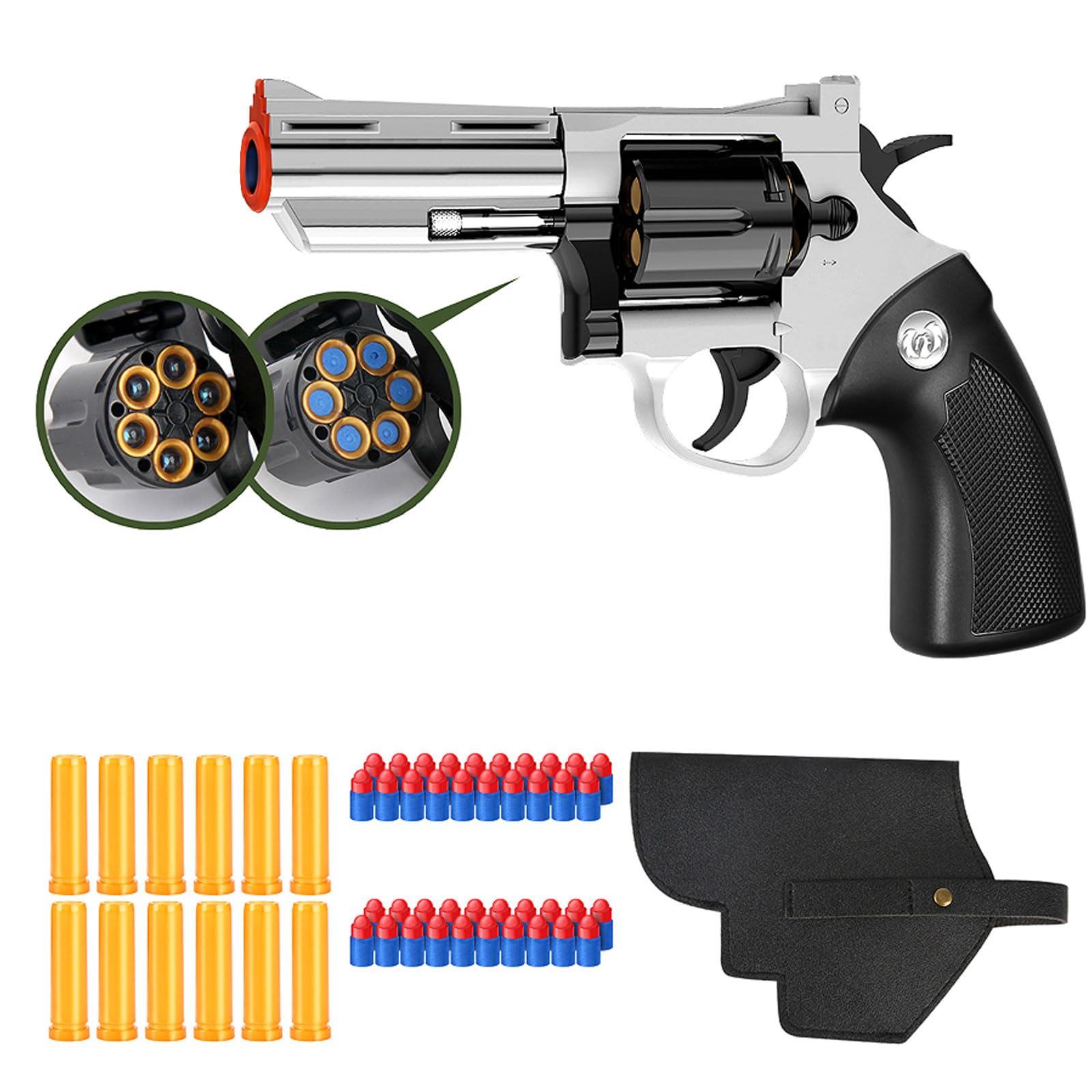 Toy ?Soft Bullet Revolver, Game Slingshot Toy Gun, Foam Blaster with ...