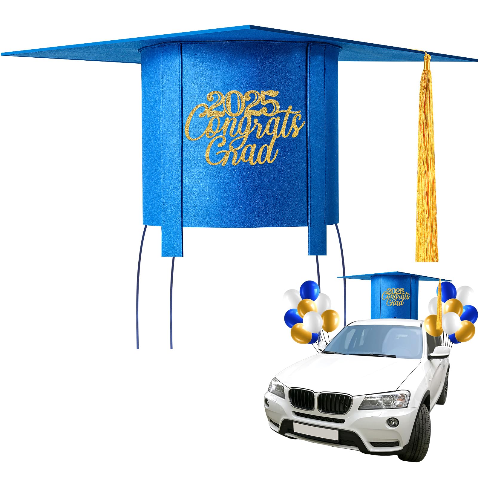 Datanly 2025 Graduation Cap Car Decoration Kit 20 Inch Giant Graduate ...