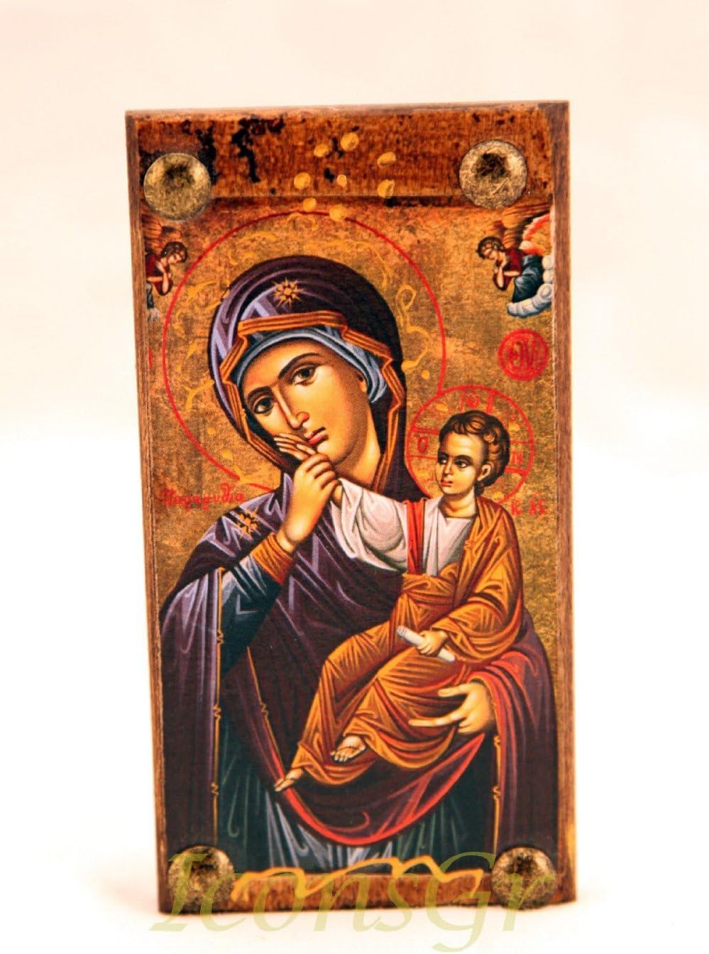 Amazon.de: Mp6 Ikone aus griechisch-christlich-orthodoxem Holz für Mutter Jesus und Jesus