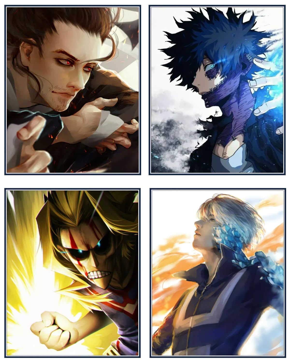 Anime Decor My Hero Academia Posters Unframed Mha Poster Deku ...