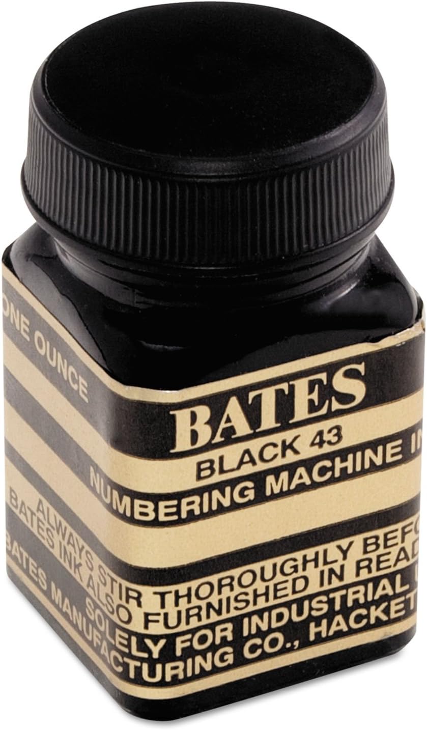 Amazon.com : Bates 9800659 Refill Ink for Numbering Machines, 1 oz ...