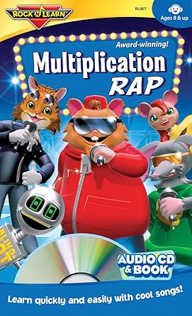 Amazon.com: Multiplication Rap Audio CD and Book by Rock 'N Learn: Rock ...