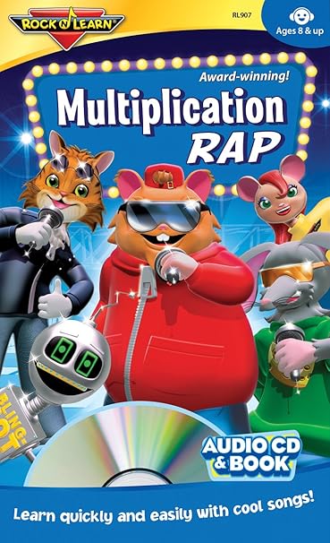 Amazon.com: Multiplication Rap Audio CD and Book by Rock 'N Learn: Rock ...