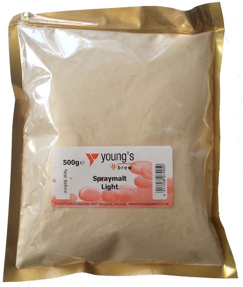 Young's Light Dried Spray Malt Extract (DME) 500g: Amazon.co.uk ...
