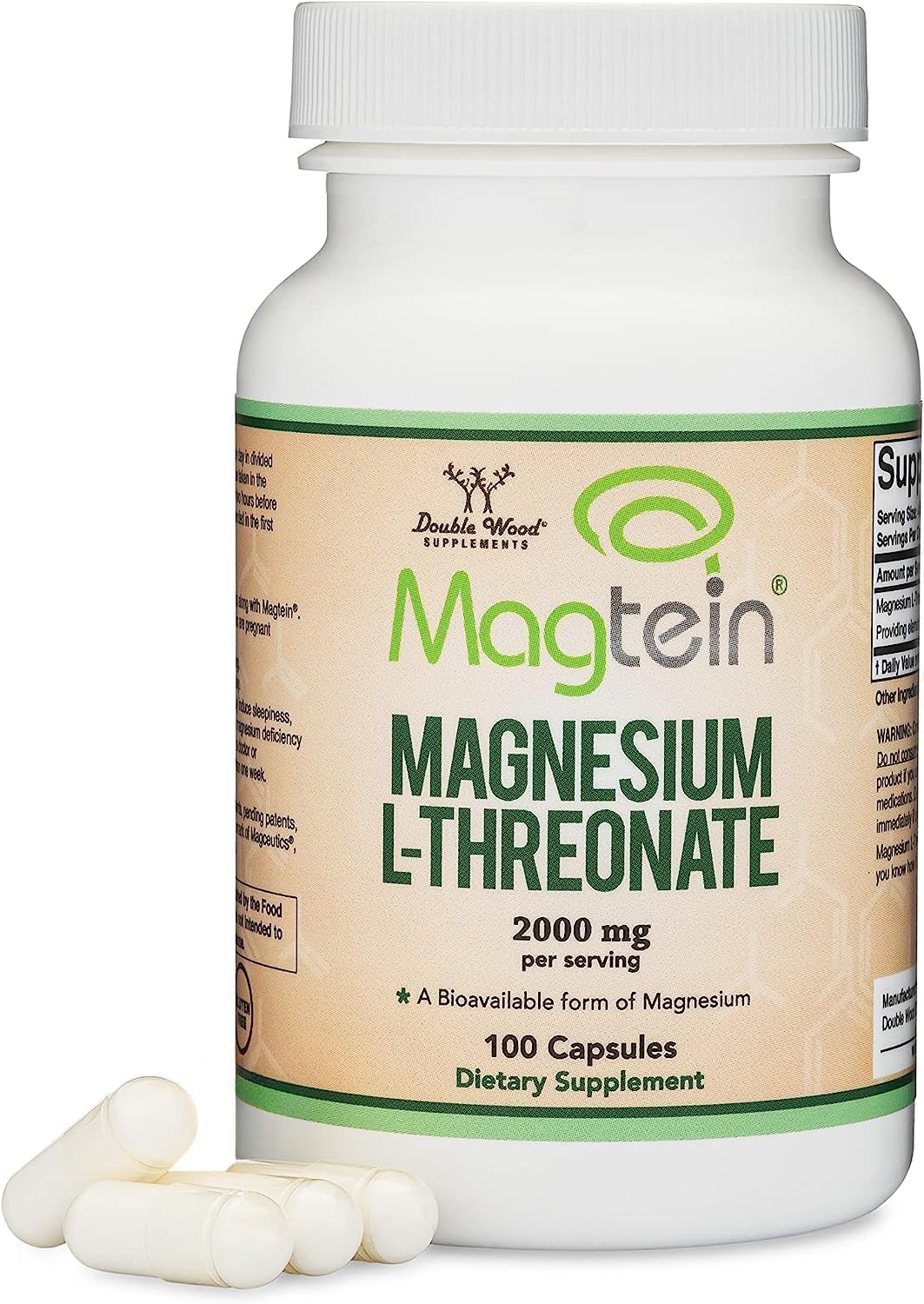 Mua Magnesium L Threonate Capsules (Magtein) – High Absorption Supplement – Bioavailable Form ...