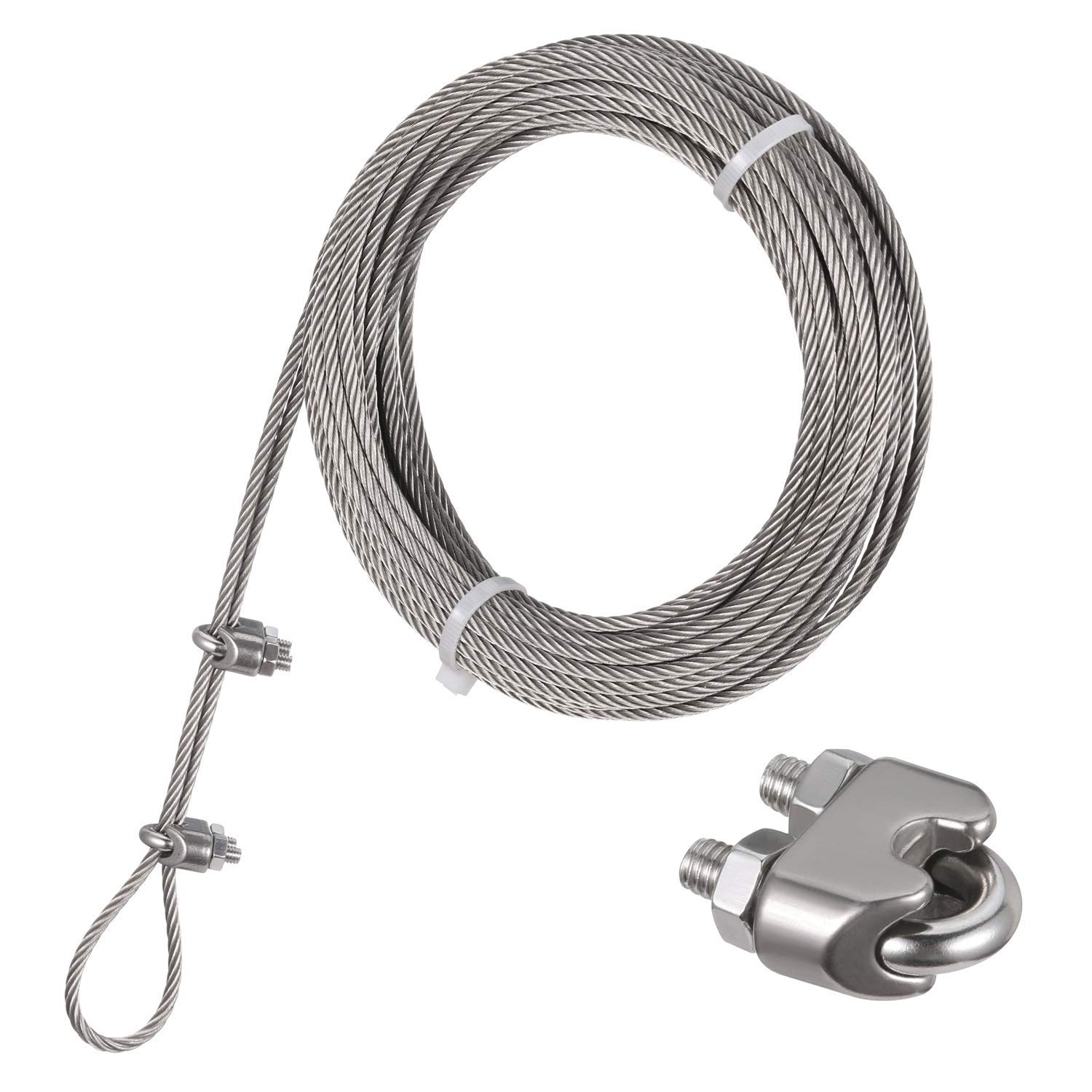 KWOKWEI Stainless Steel Wire Rope, 10M 316 Stainless Steel Wire with ...